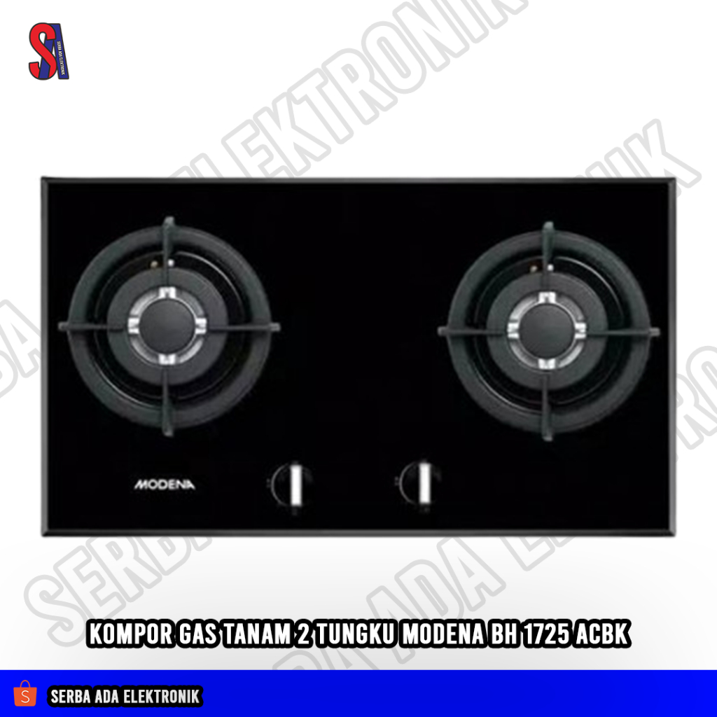 Jual Kompor Gas Tanam 2 Tungku Modena BH 1725 ACBK | Shopee Indonesia