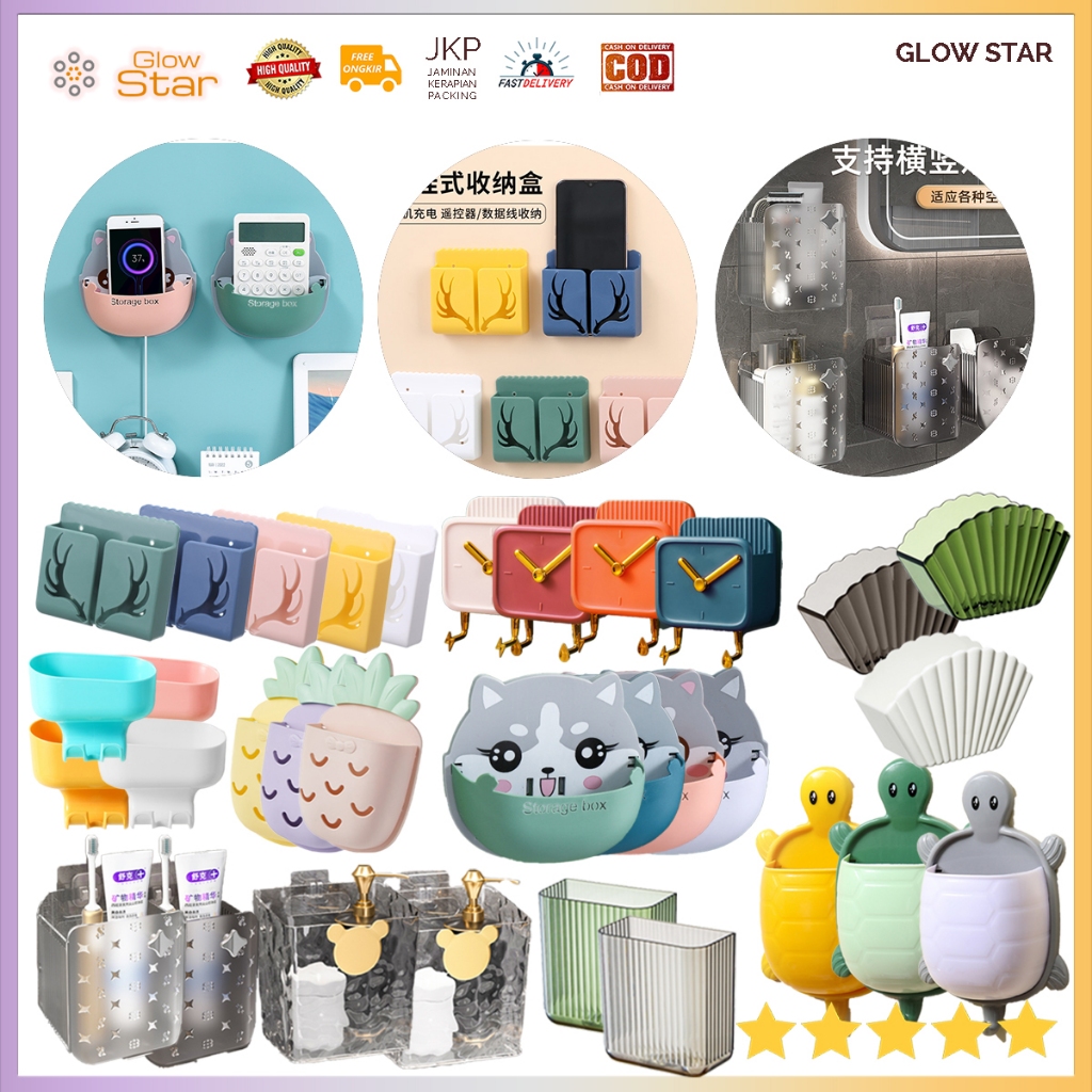 Jual GH2 Kotak Gantungan HP dinding Tempel Smartphone Holder Hanger ...