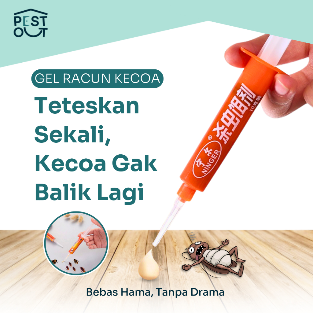 Jual Gel Racun Pembasmi Kecoa Roach Bait Insecticide Control 10g Kecoa ...