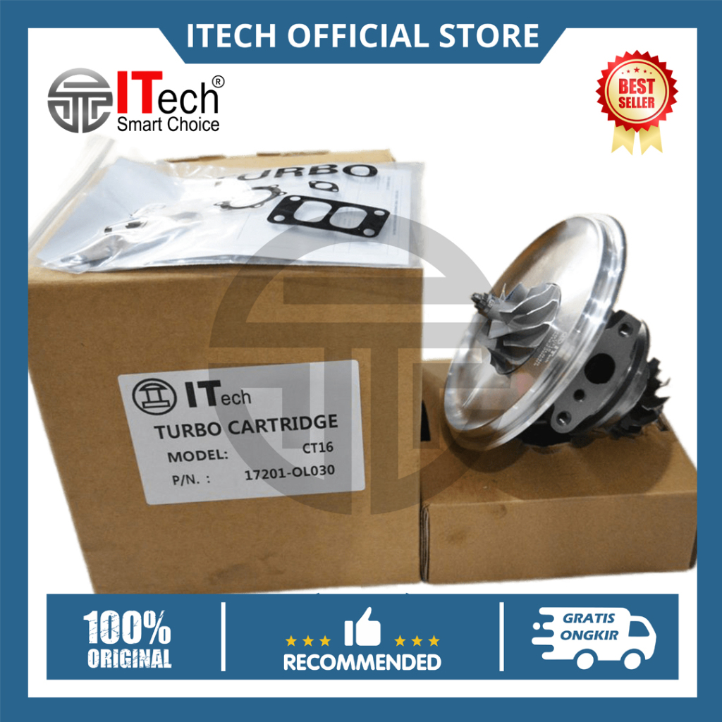 Jual Cartridge Turbocharger Toyota Innova Fortuner Hilux 2.5 2500cc 2KD ...