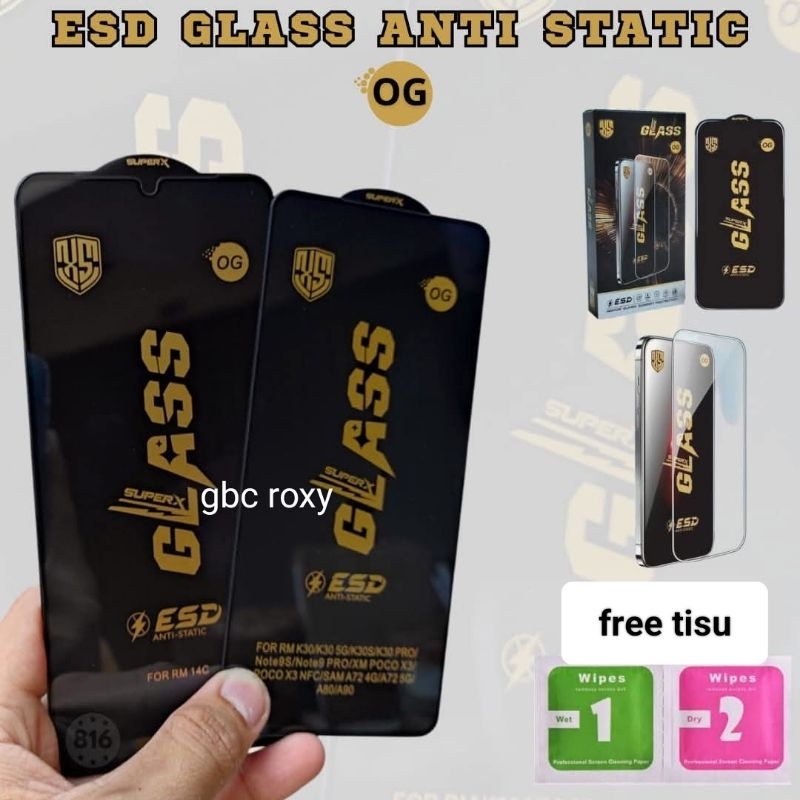 Jual PERSAMAAN TG TEMPERED GLASS ANTI GORES KACA ESD STATIC TIPE UNIVERSAL XIAOMI | Shopee Indonesia