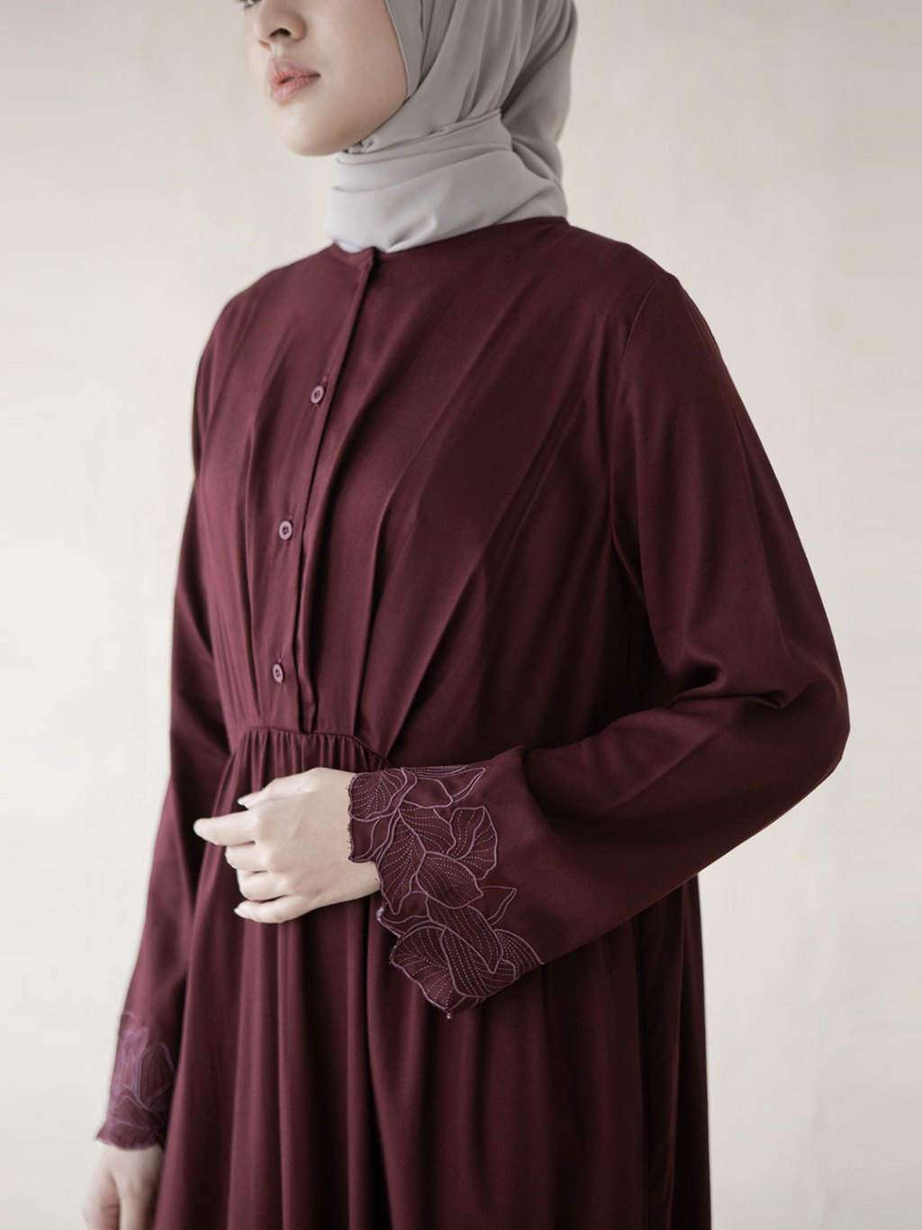 Jual Padma by Aska Label - Gamis wanita dengan bahan rayon premium dan details bordir | Shopee ...