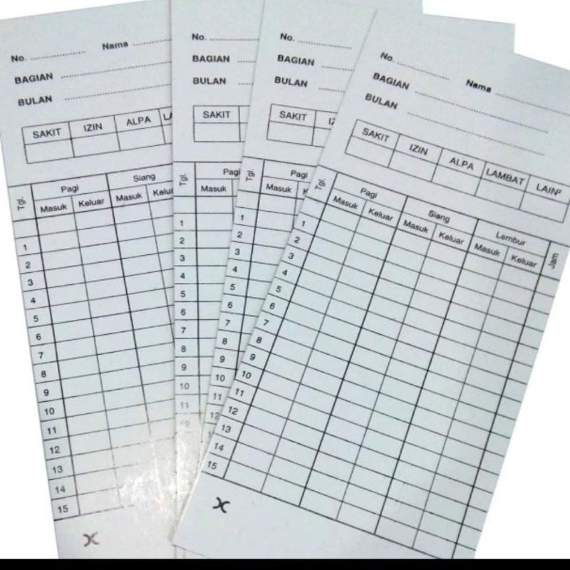 Jual Kartu Absen Amano - 100% Original | Shopee Indonesia