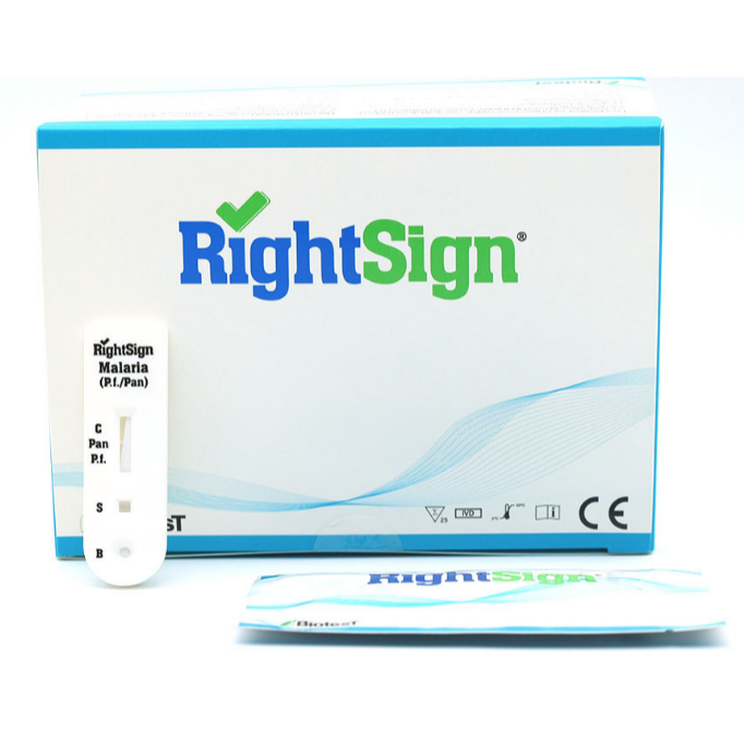 Jual RIGHTSIGN Malaria Pf/Pan Rapid Test Cassette Whole Blood 25T ...