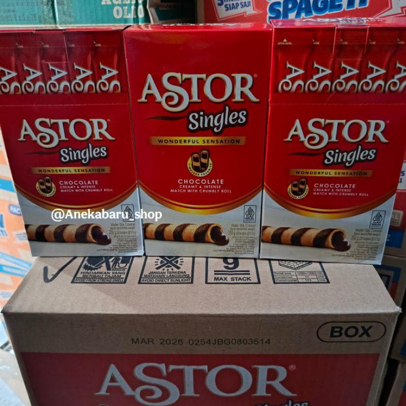 Jual ( 1 BOX / 20 PCS ) ASTOR SINGLES CHOCOLATE | Shopee Indonesia