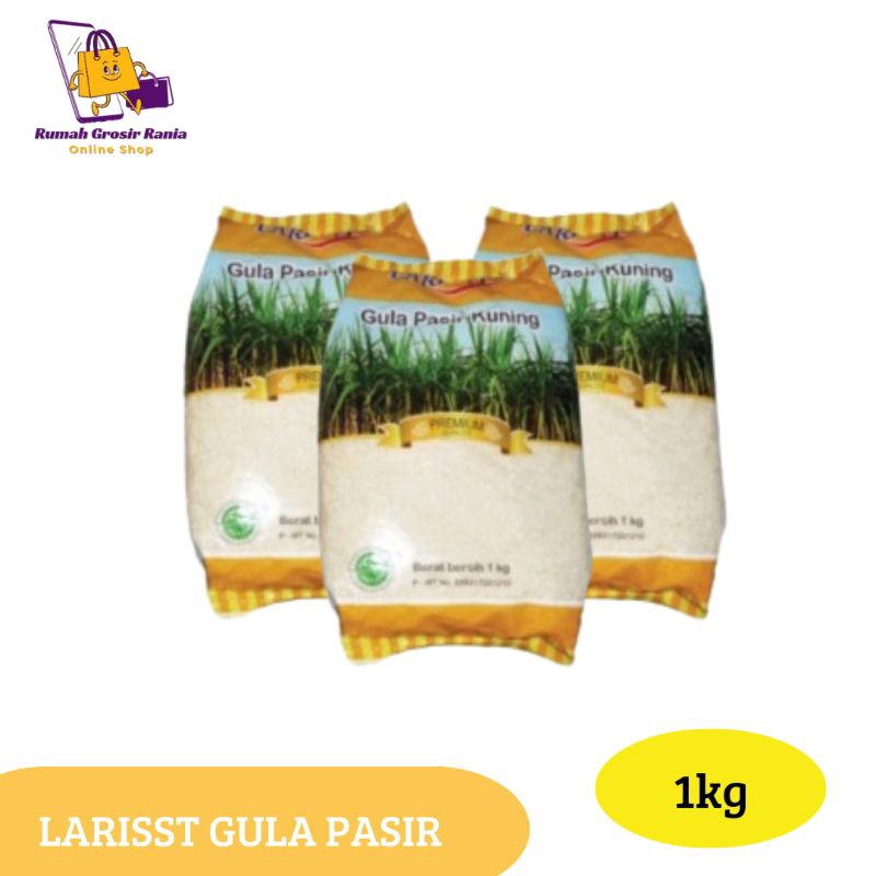Jual Larisst Gula Pasir Kuning Pack 1kg | Shopee Indonesia