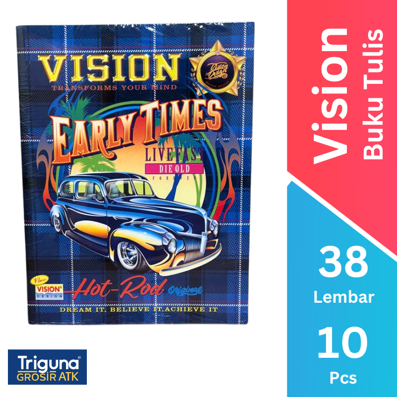 Jual Buku Tulis Vision 38 Lembar 1 Pack (10 pcs) | Shopee Indonesia