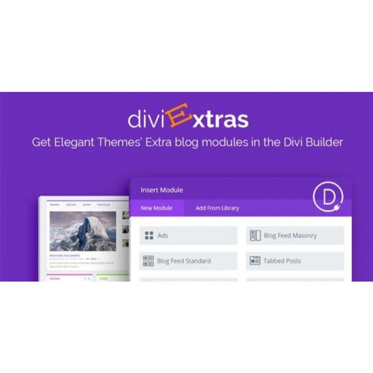 Jual Divi Extras – Blog Modules for Divi | Plugin Wordpress | Bonus 1 Plugin | Unlimited Device ...