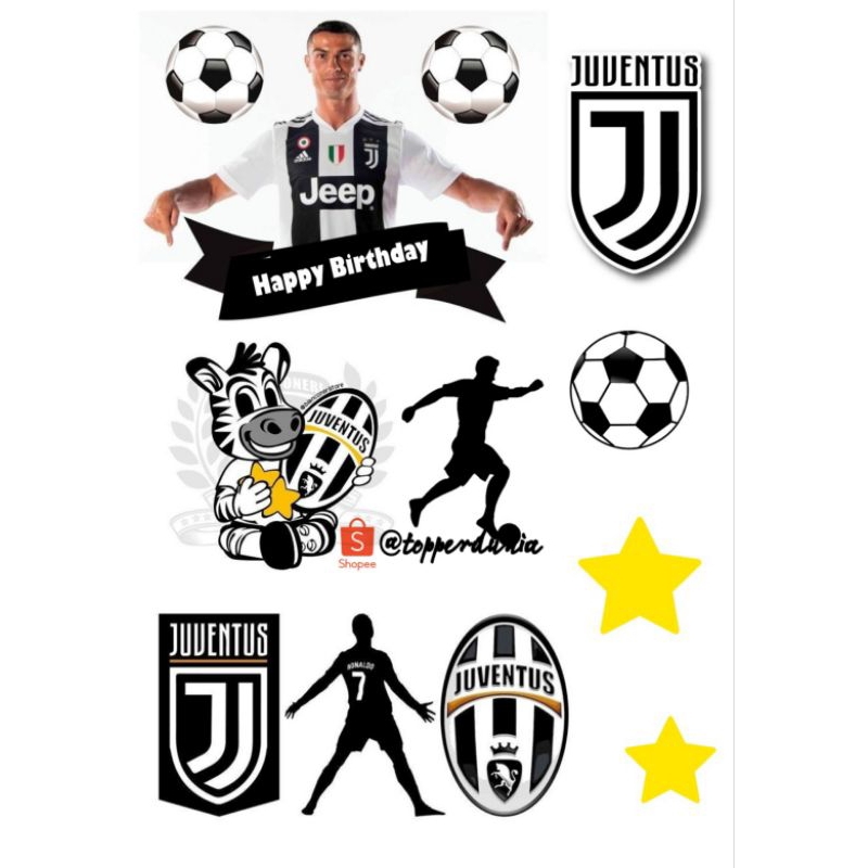 Jual Topper Cake/Hiasan Kue Ultah JUVENTUS football club/Sepak Bola ...