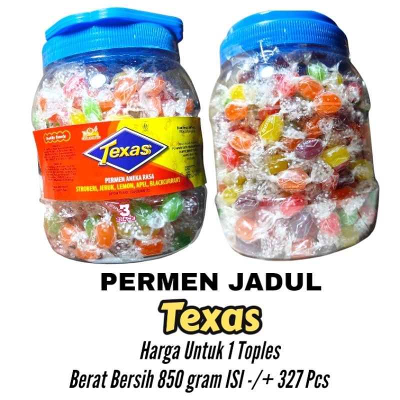 Jual 1 TOPLES PERMEN JADUL TEXAS ISI 327 PCS | Shopee Indonesia