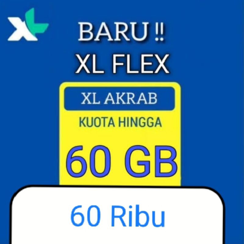 Jual Paket XL 60 GB full data - 60 Rb 30 Hari tanpa dibagi | Shopee ...