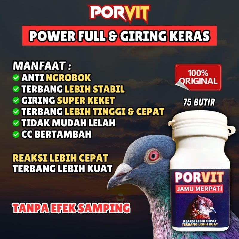 Jual 𝗝𝗔𝗠𝗨 𝗠𝗘𝗥𝗣𝗔𝗧𝗜 𝗥𝗔𝗖𝗜𝗞𝗔𝗡 𝗝𝗨𝗔𝗥𝗔 - Porvit Jamu Merpati Juara | Shopee ...
