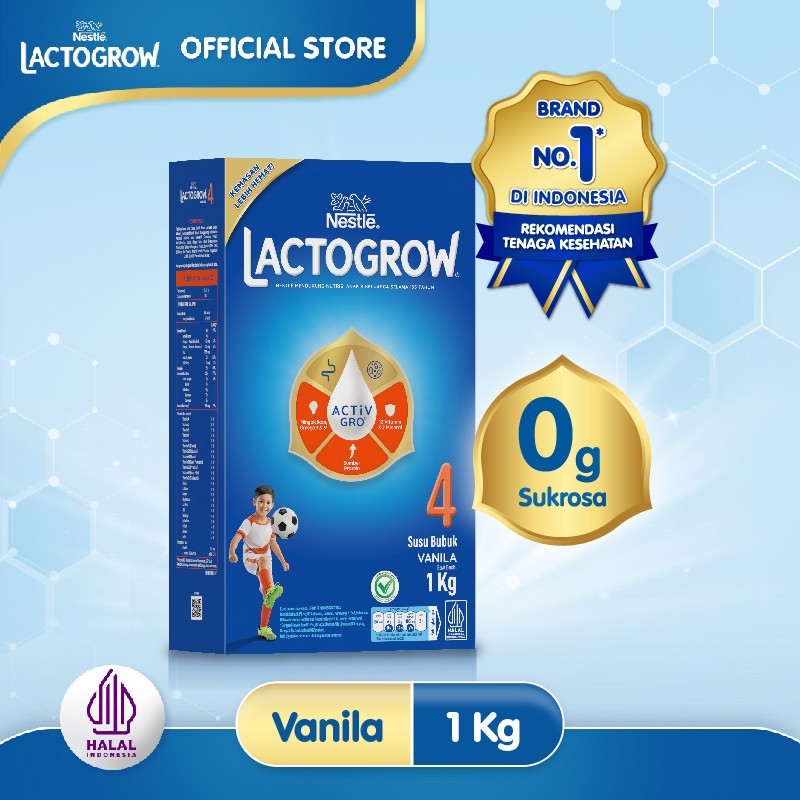 Jual Nestlé LACTOGROW PRO 3+ Vanilla Susu Anak 3-5 Tahun Box 1Kg ...