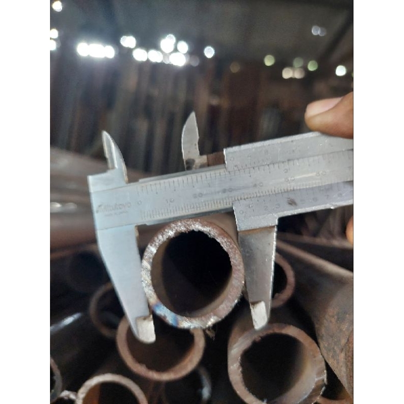 Jual Pipa Besi 1 inch Tebal 3mm OD 33.5mm ID 27.5mm Panjang 100cm ...