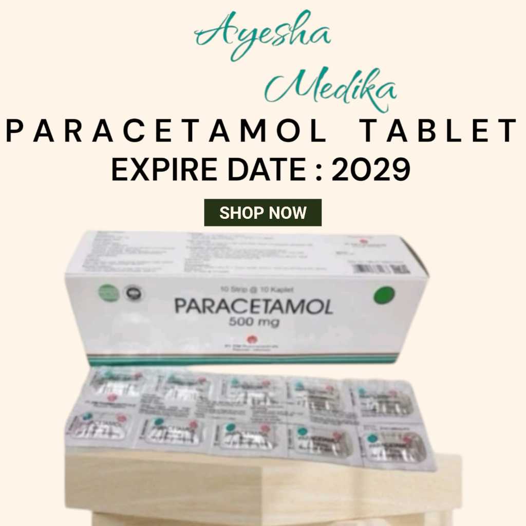 Jual AM Grosir Paracetamol Tablet ED 2029 Harga per box = 100 tablet ...