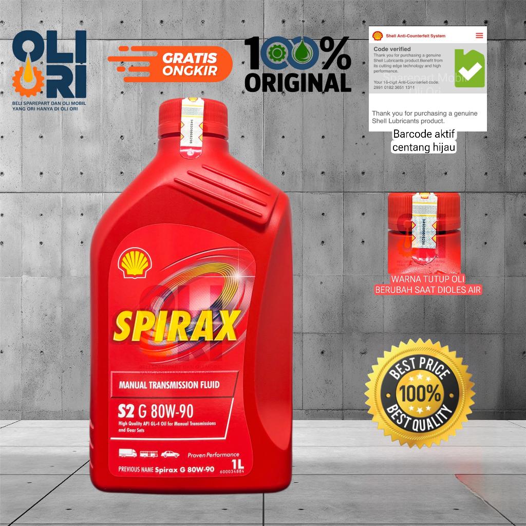 Jual Oli Transmisi Shell SPIRAX S2 G 80W-90 1L Original | Shopee Indonesia
