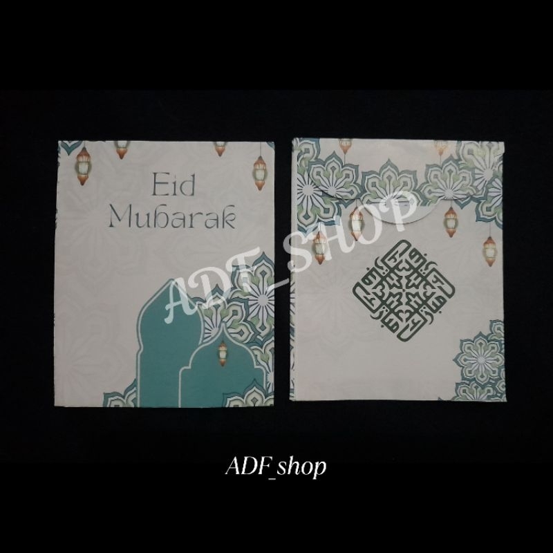 Jual AMPLOP LEBARAN MOTIF TULISAN ISLAMI (GLOSSY UKURAN MEDIUM 7x11 cm ...