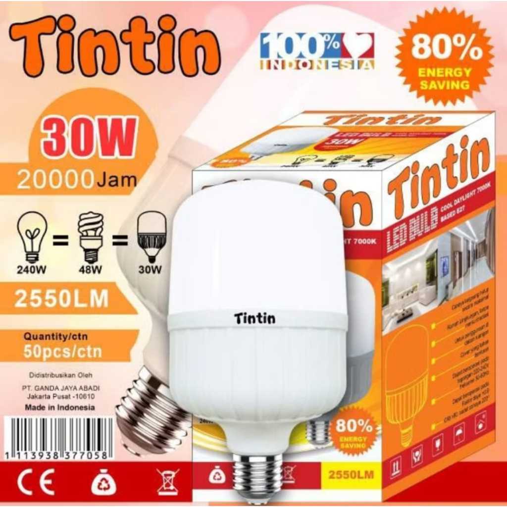 Jual Lampu LED Tin Tin 30 Watt / Lampu Tintin 30 Watt kapsul | Shopee Indonesia