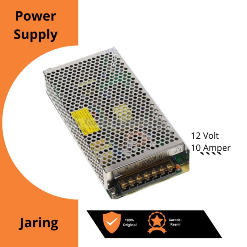 Jual Power Supply Jaring 12V 10Amper PSU Ready Stock | Shopee Indonesia
