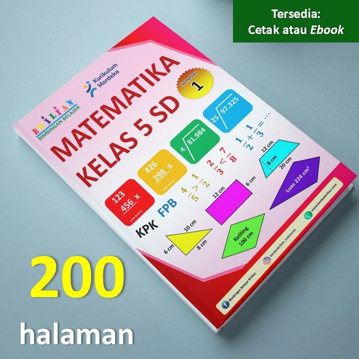 Jual Buku Matematika Kelas 3 SD Semester 1 Kurikulum Merdeka | Shopee Indonesia