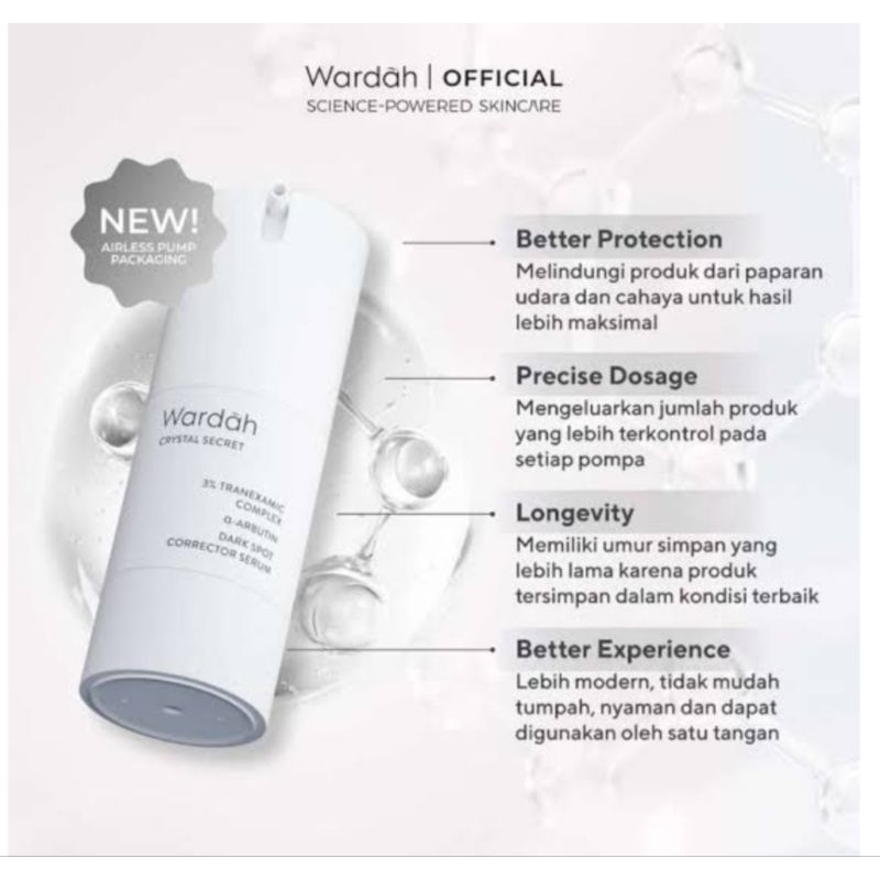 Jual WARDAH CRYSTAL SECRET DARK SPOT CORRECTOR SERUM 20ml | Shopee ...