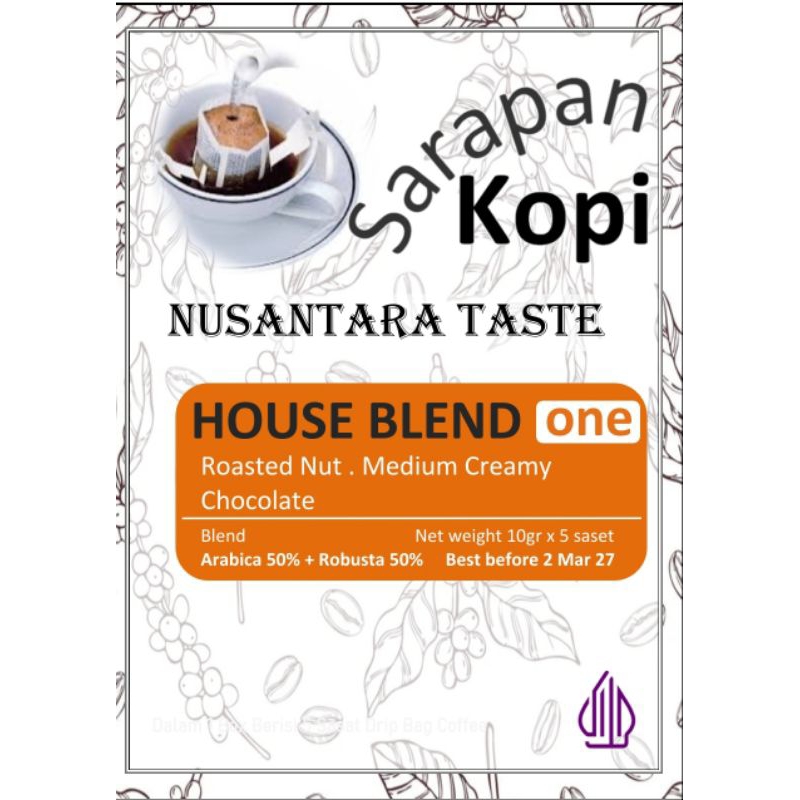 Jual [Sarapan Kopi] Kemasan Box isi 5 Saset - Coffee Drip Bag - HOUSE ...