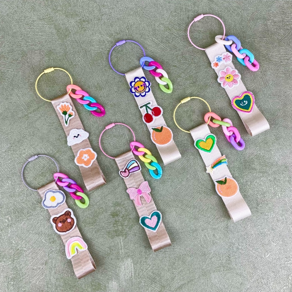 Jual senjascollection ♡ Patch Keychain Aesthetic | Webbing Patch ...