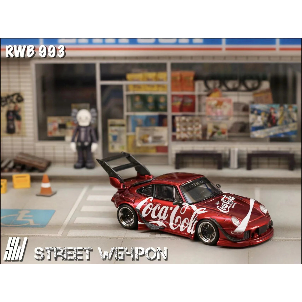Jual Street Warrior Weapon Porsche RWB 993 Coca Cola Red High Tail ...