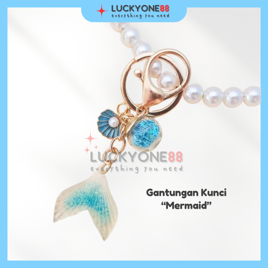 Jual Gantungan Kunci Mermaid Keychain Lucu Souvenir Hadiah Ganci Tas ...