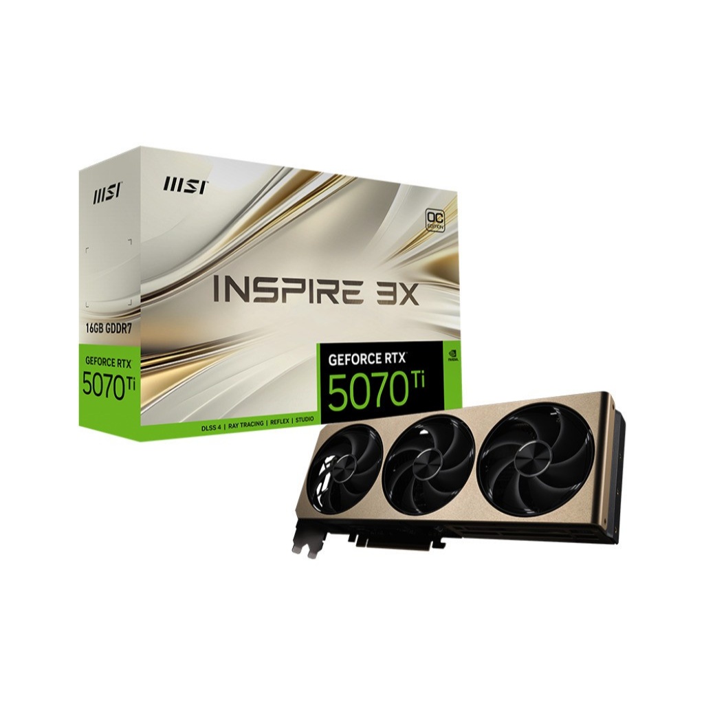 Jual MSI VGA Card GeForce RTX 5070 Ti 16GB INSPIRE 3X OC PLUS Edition GDDR7 HDMI DP - VGA RTX ...