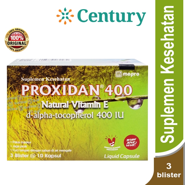 Jual PROXIDAN 400 VIT E 1 BOX 30'S / VITAMIN E / MULTIVITAMIN E ...
