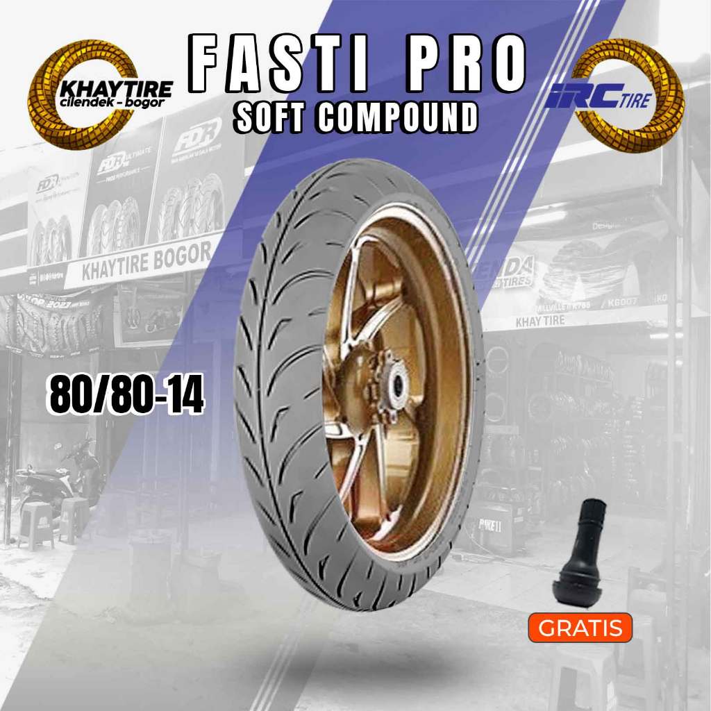 Jual Ban Motor Matic - IRC FASTI PRO 80/80 Ring 14 Tubeless | Shopee ...