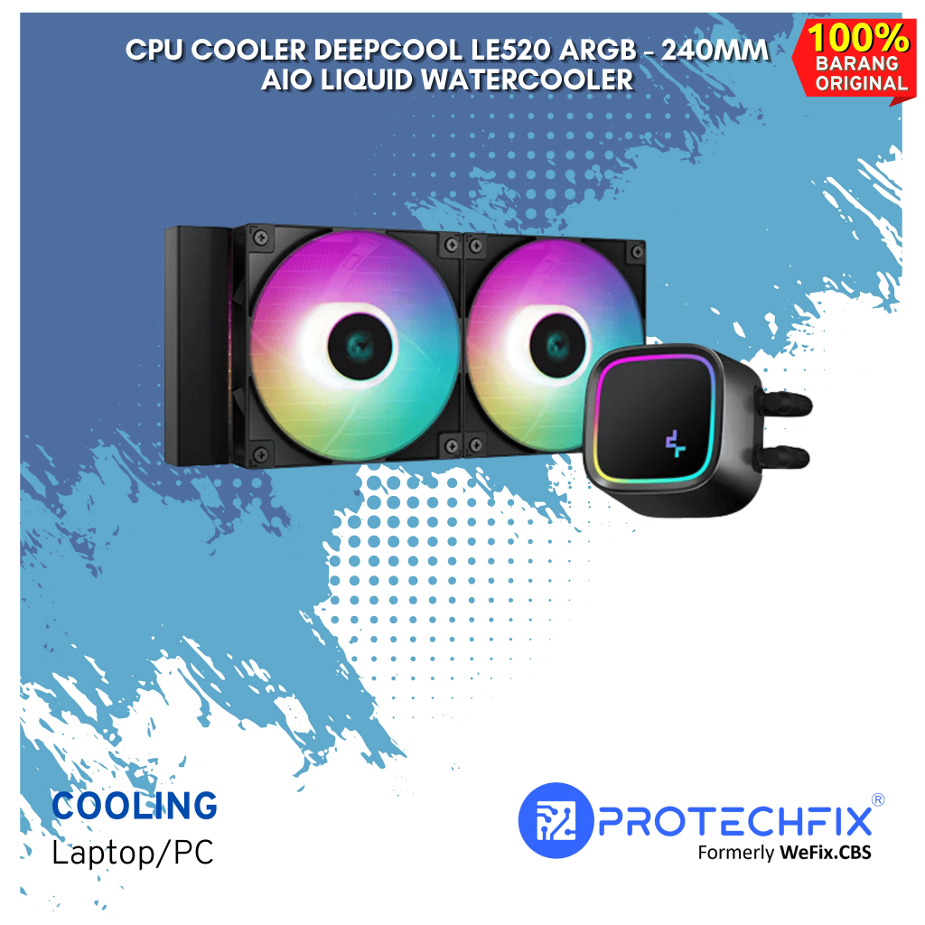 Jual CPU Cooler DeepCool LE520 ARGB - 240mm AIO Liquid Watercooler ...
