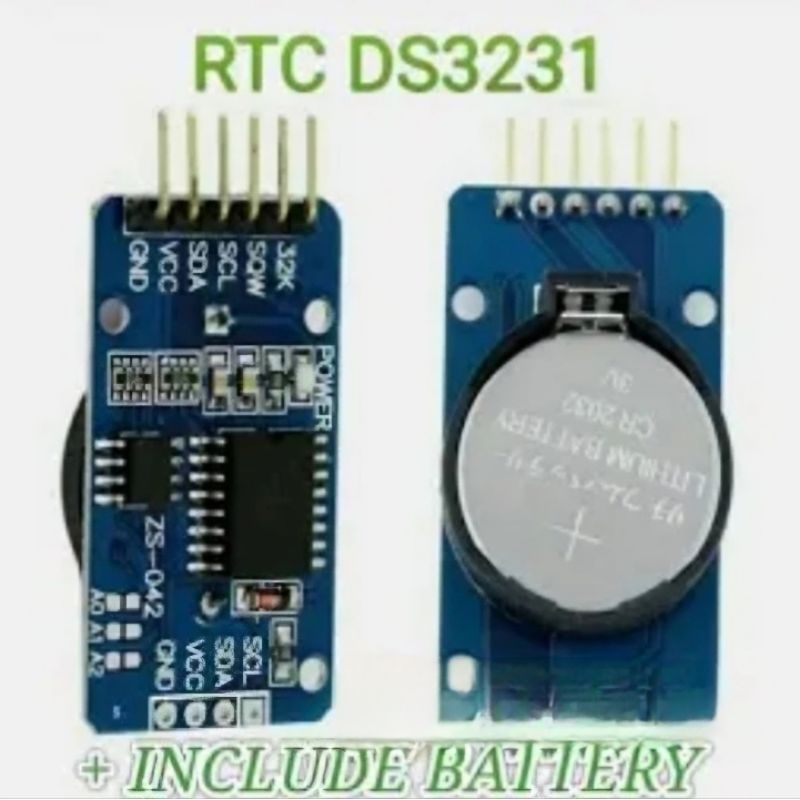 Jual Rtc ds3231 plus baterai cr2032 arduino uno r3 real time Clock nano mega | Shopee Indonesia