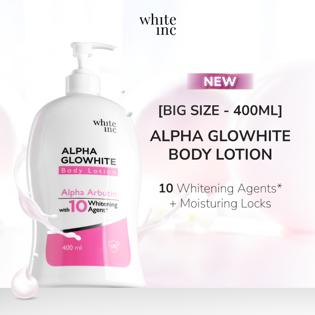 Jual [400ml] WHITE INC Alpha Glow White Body Lotion Whitening & Moisturizing | Body Cream Body ...