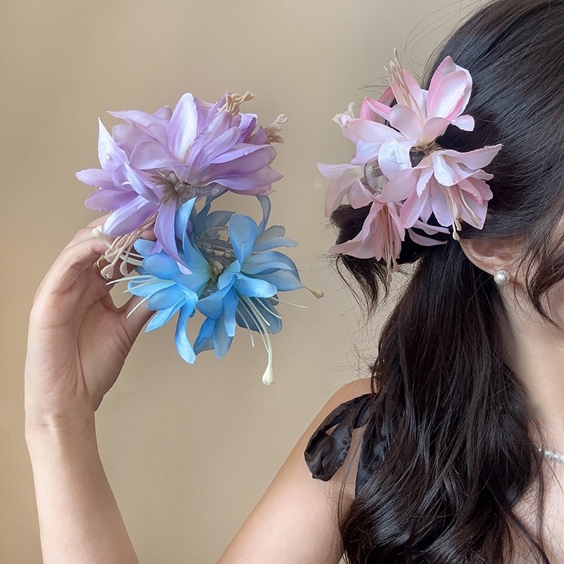 Jual Lilies Hair Clip Jepitan Rambut Bunga Lilies Mode Korea Pita ...