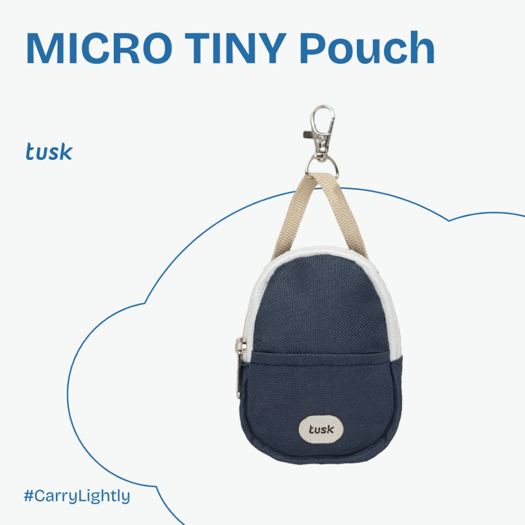 Jual Tusk Mini Pouch Micro Tiny Navy Gantungan Kunci Dompet Koin ...