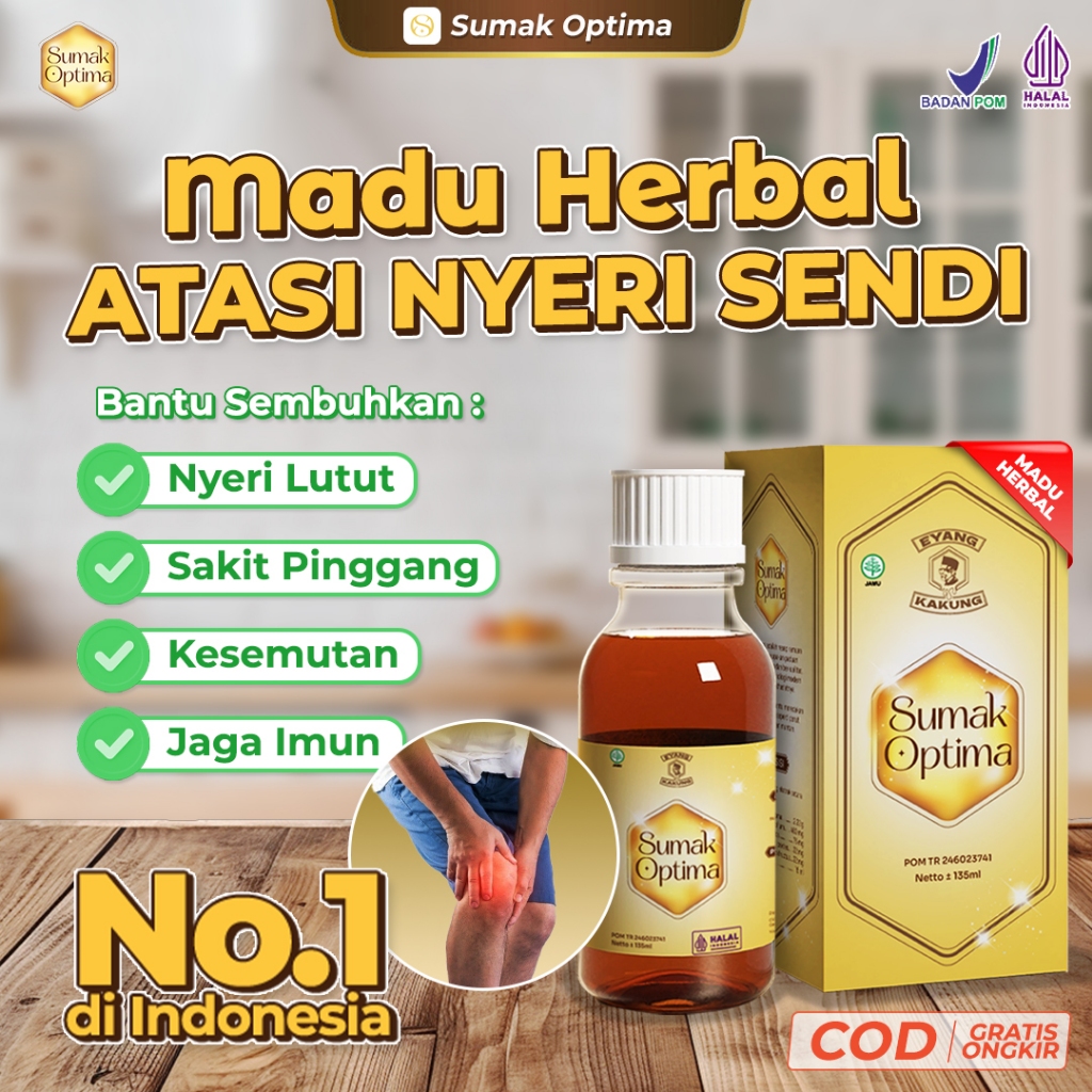 Jual Sumak Optima Madu Herbal Alami efektif Atasi Nyeri Lutut Kesemutan ...