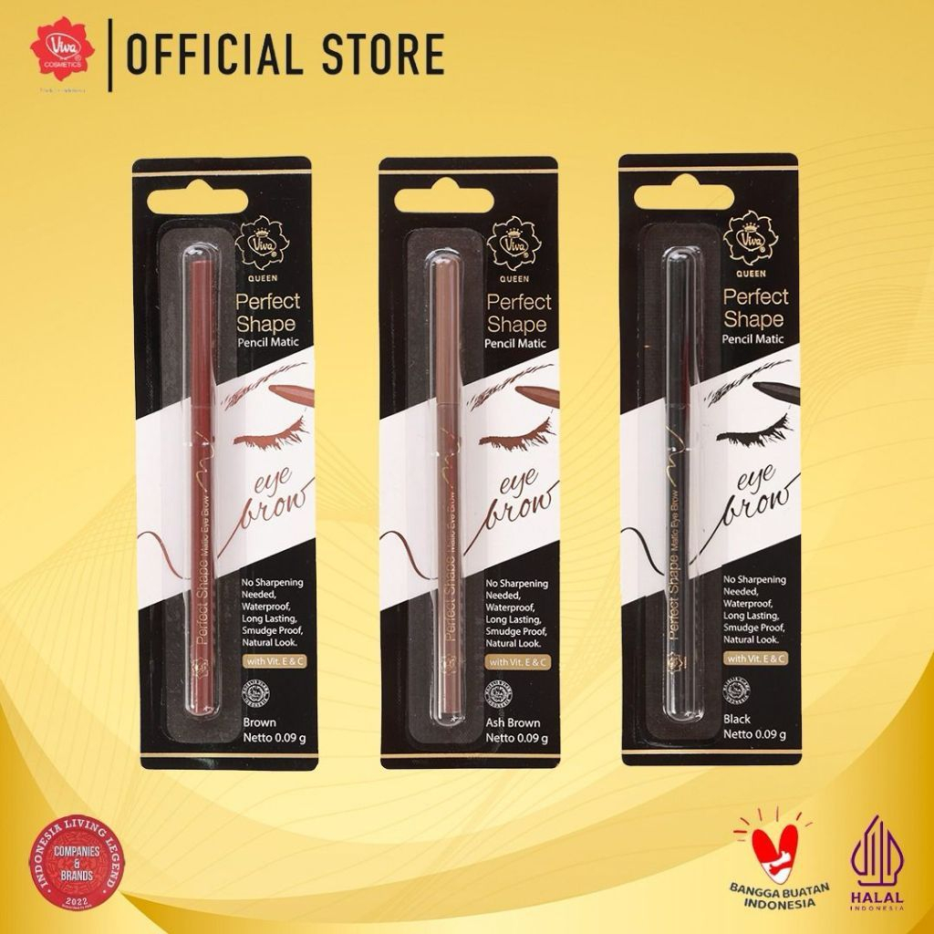 Jual AS Viva Queen Eye Brow Pencil Pensil EyeBrow Matic | Shopee Indonesia
