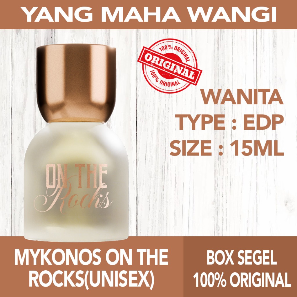 Jual PARFUM ORIGINAL MYKONOS ON THE ROCKS FOR UNISEX EDP 15 ML (BOX ...
