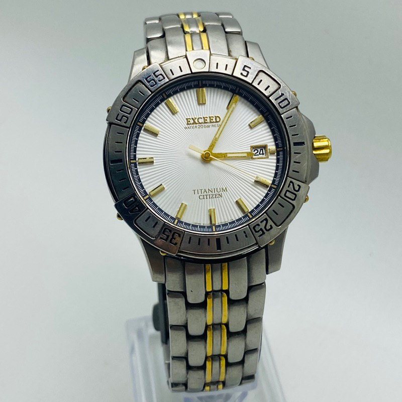 Jual Citizen 0312-C30731 Titanium Venture Cruiser White Dial Made in ...
