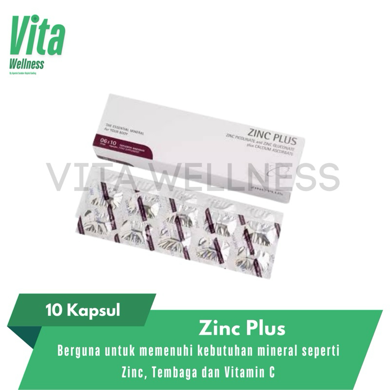 Jual Zinc Plus 10 Kapsul - Suplemen Imunitas dan Kesehatan Kulit ...