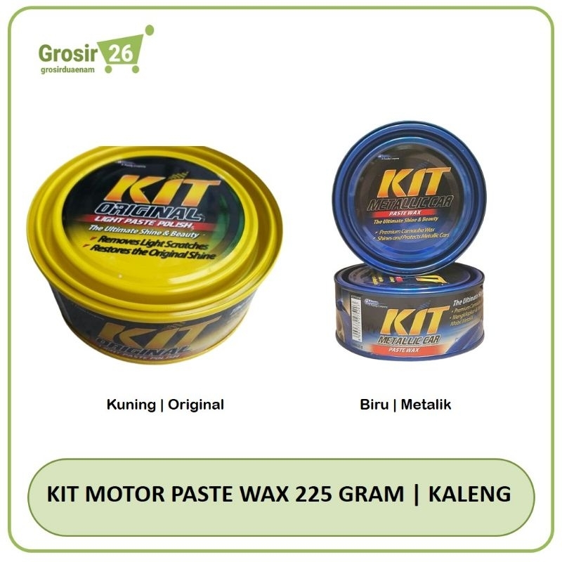 Jual (1 pcs) kit motor paste wax / pengkilap pelindung cat kaleng 225 ...