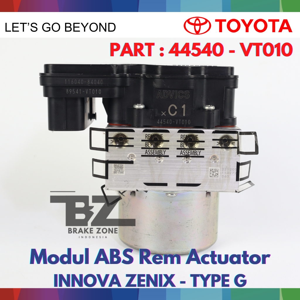 Jual Modul ABS Rem Actuator ABS Rem Toyota Innova Zenix Tipe G Original ...