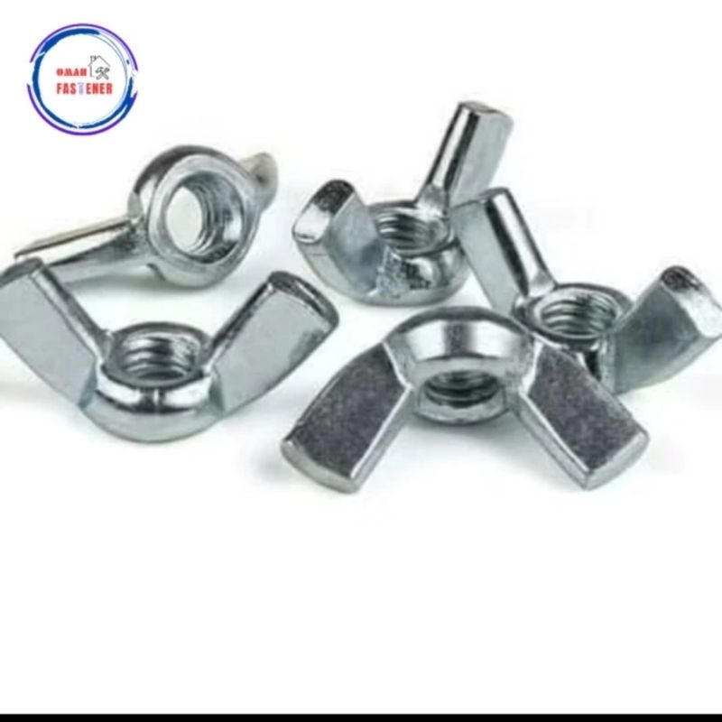 Jual Wing nut Besi M6 / mur kuping M6 galvanis | Shopee Indonesia