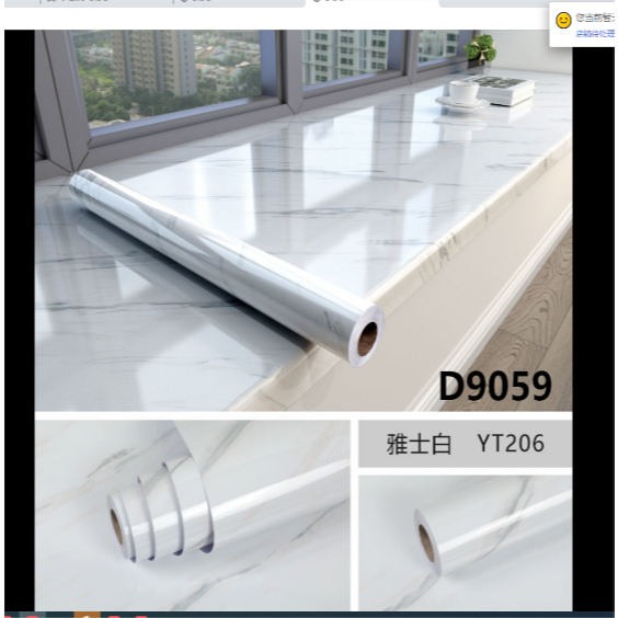 Jual 60CM*6M Stiker Dapur Wallpaper Stiker Meja Tahan Minyak dan Tahan ...