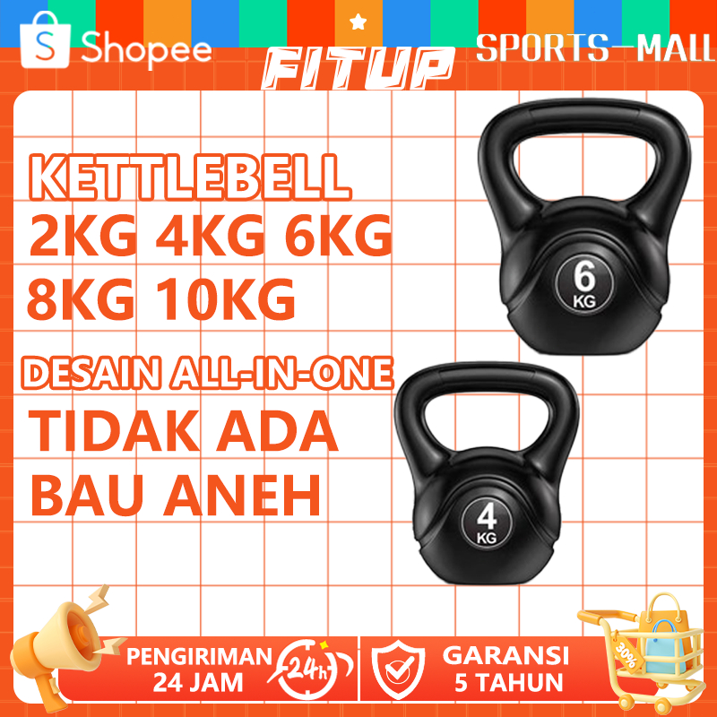 Jual Kettle Bell 10 KG Barbell 10 KG Dumbell Barbel Dumbell 10kg Weight Lifting Barbel Dumbell ...