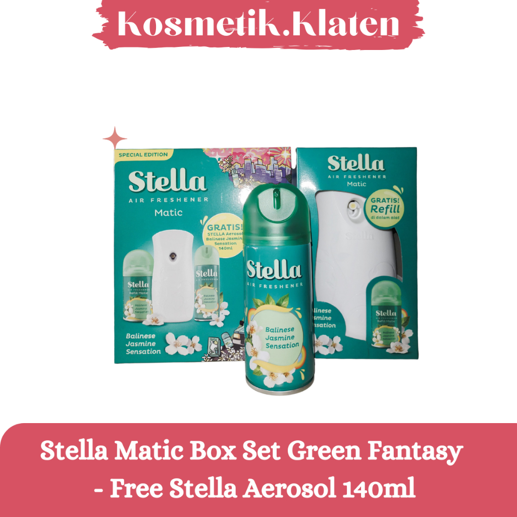 Jual Stella Matic Box Set Green Fantasy - Free Stella Aerosol 140ml ...