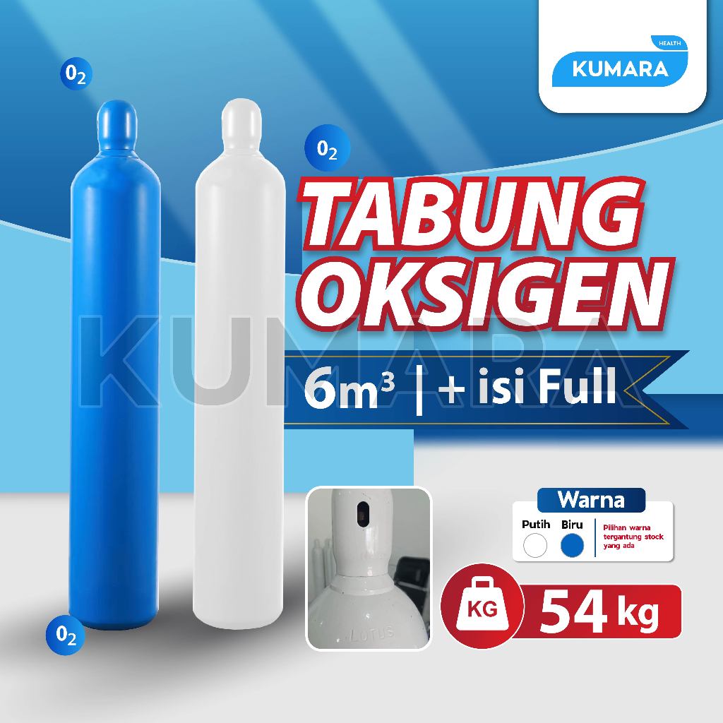 Jual LOTUS - Tabung Oksigen Besar 6m3 Warna Biru | Shopee Indonesia