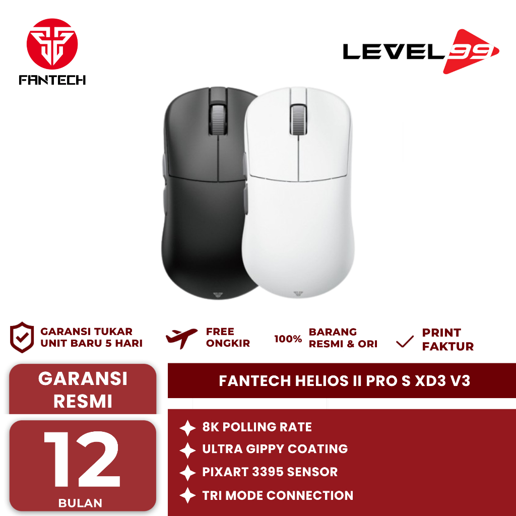 Jual Fantech Helios Ii Pro S Xd3 V3 8K/4K Tri-Mode Wireless Gaming ...